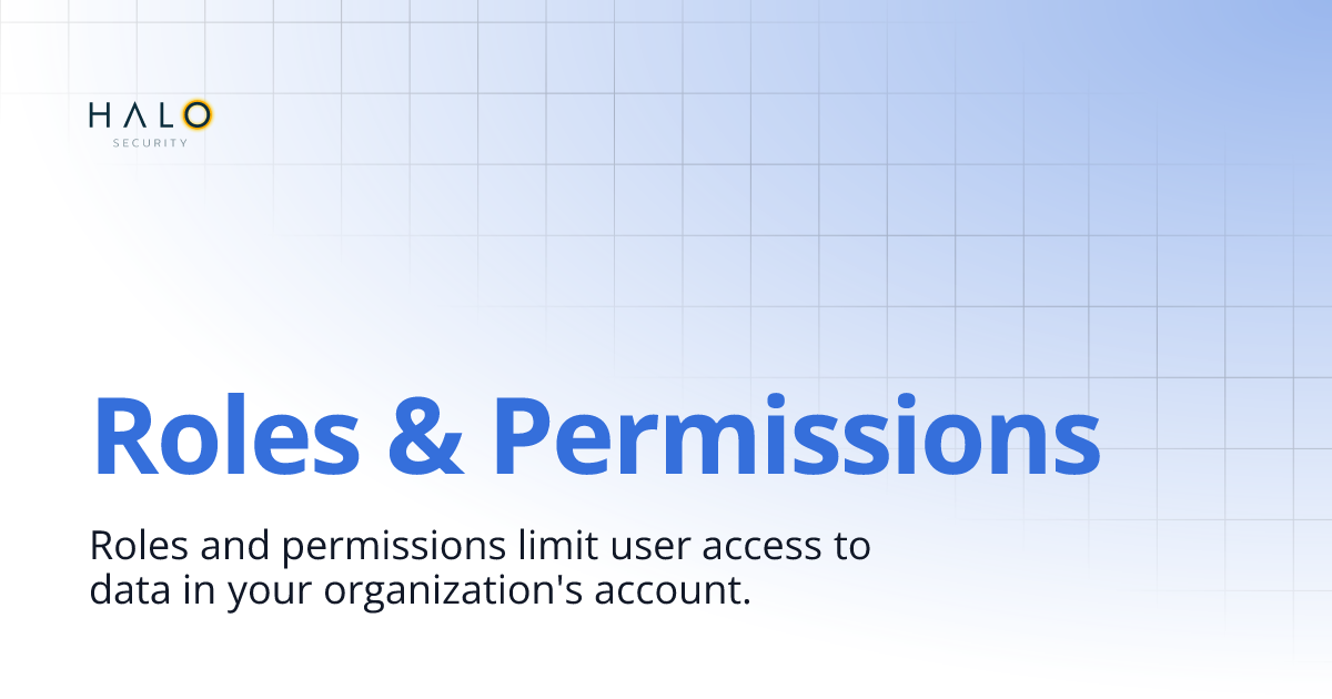 Roles & Permissions | Documentation | Halo Security