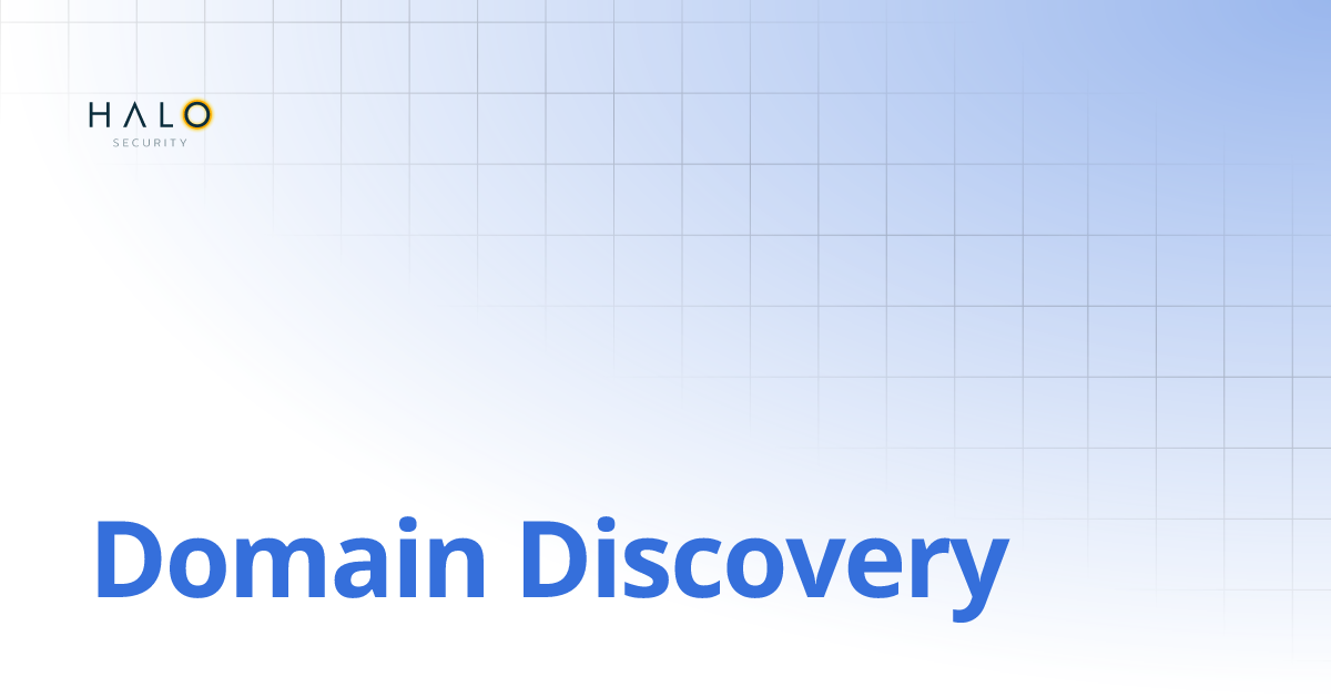 Domain Discovery | Documentation | Halo Security
