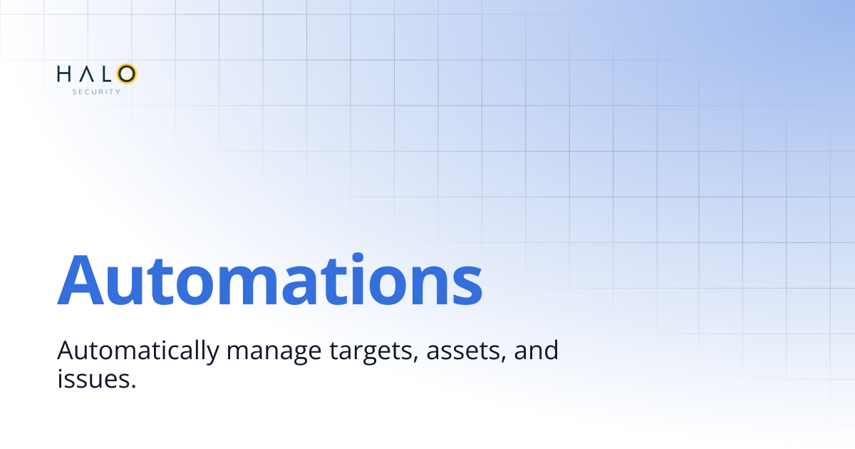 Automations | Documentation | Halo Security